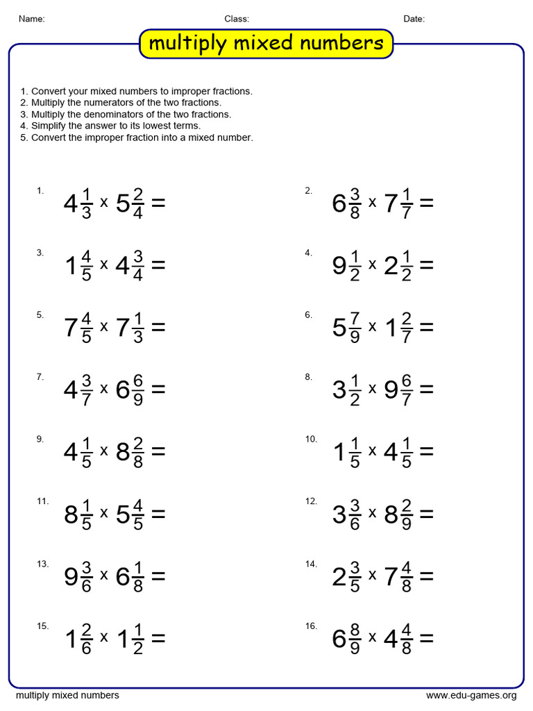 multiply-mixed-numbers (1) | PDF | Mathematical Concepts | Mathematical ...
