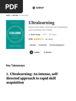 Ultra Learning | PDF | Cognition | Cognitive Science