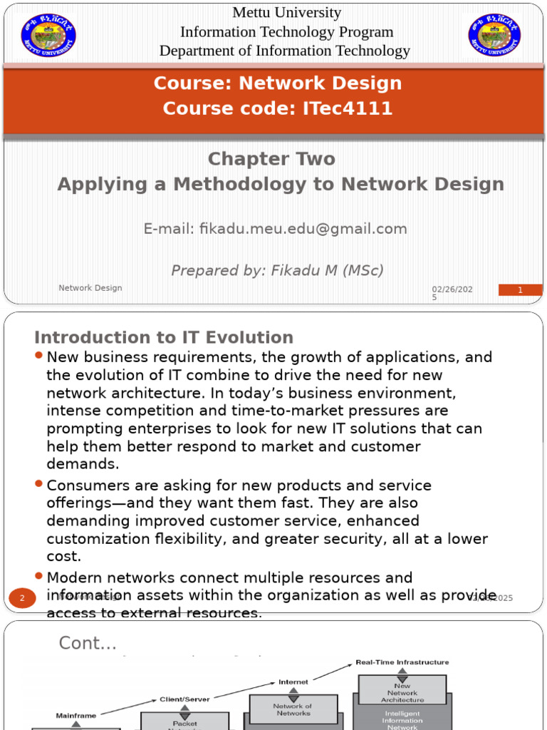 Network Design Chapter 2 | PDF | Computer Network | Osi Model