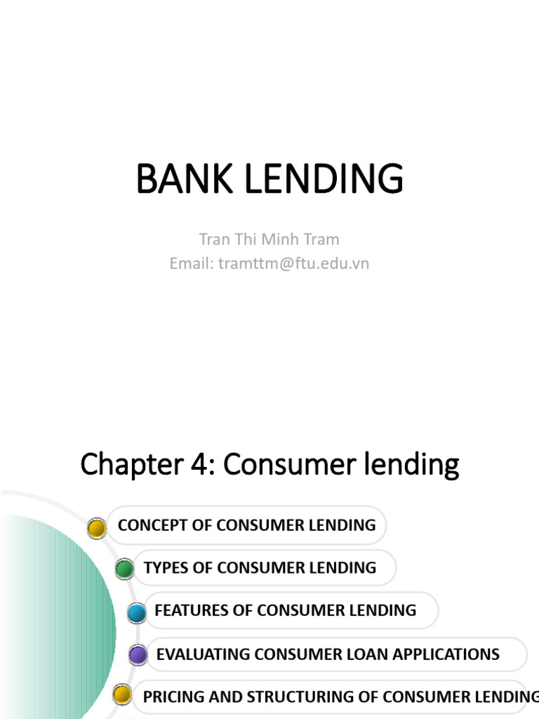 Consumer Lending: Types and Evaluation | PDF | Loans | Interest