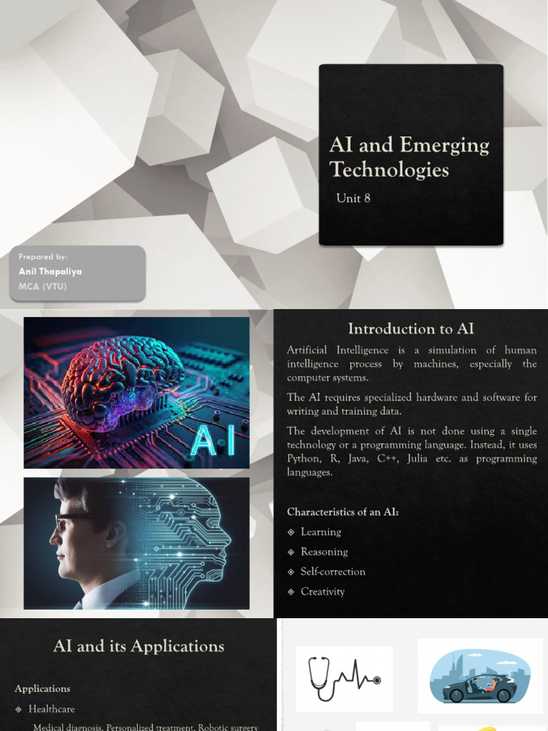 AI and Emerging Technologies Overview | PDF | Machine Learning ...