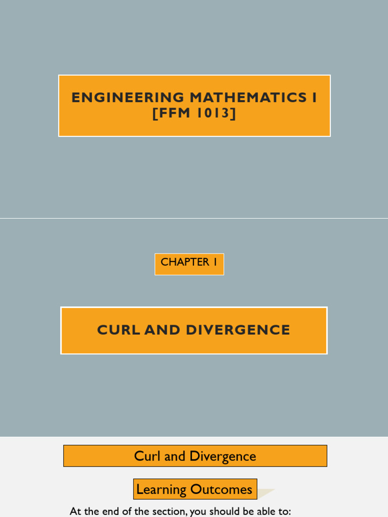 C2L1 Curl and Divergence | PDF | Divergence | Mathematics