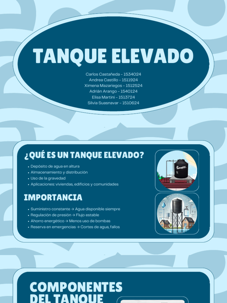 Tanque Elevado | PDF | Agua | Tanques