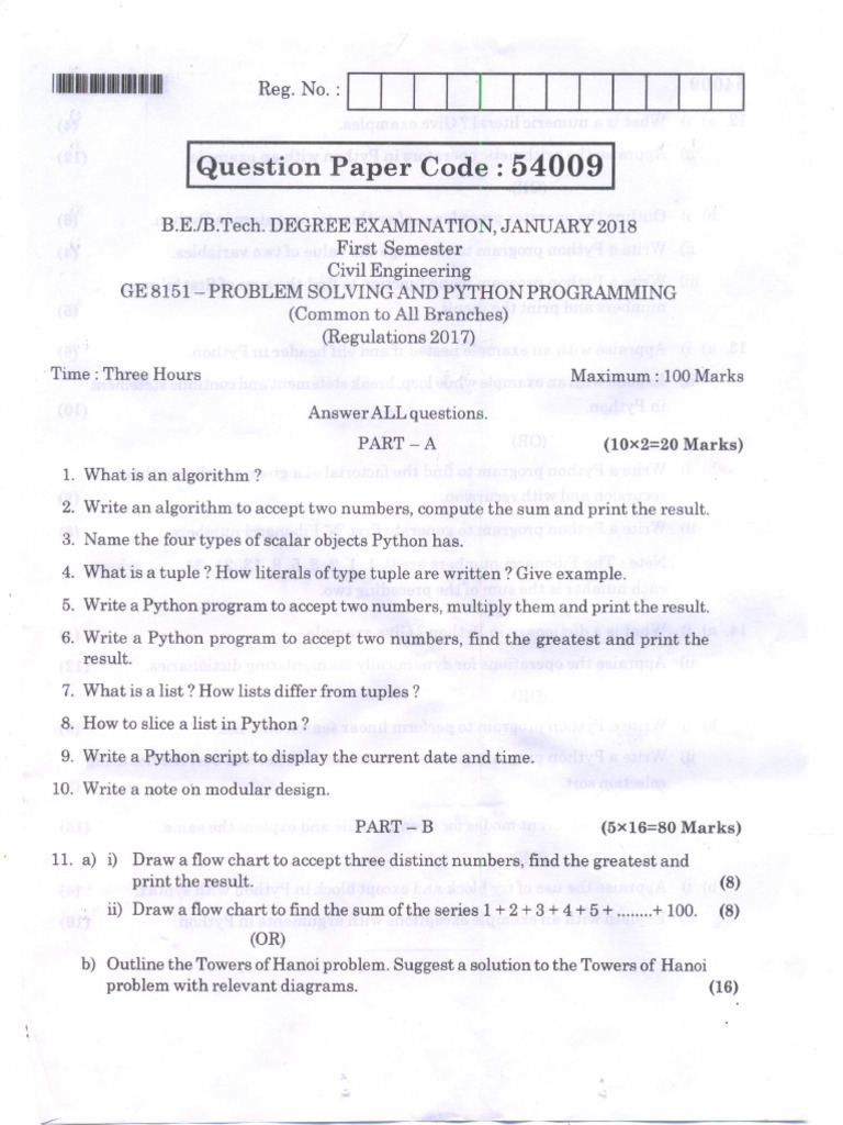 GE8151 Jan 2018 | PDF