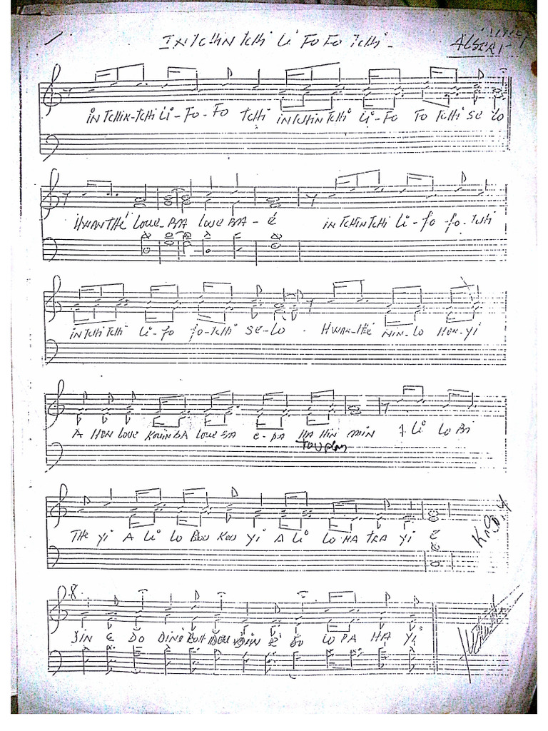 In Tchin Tchi Li Fofo Tchi | PDF