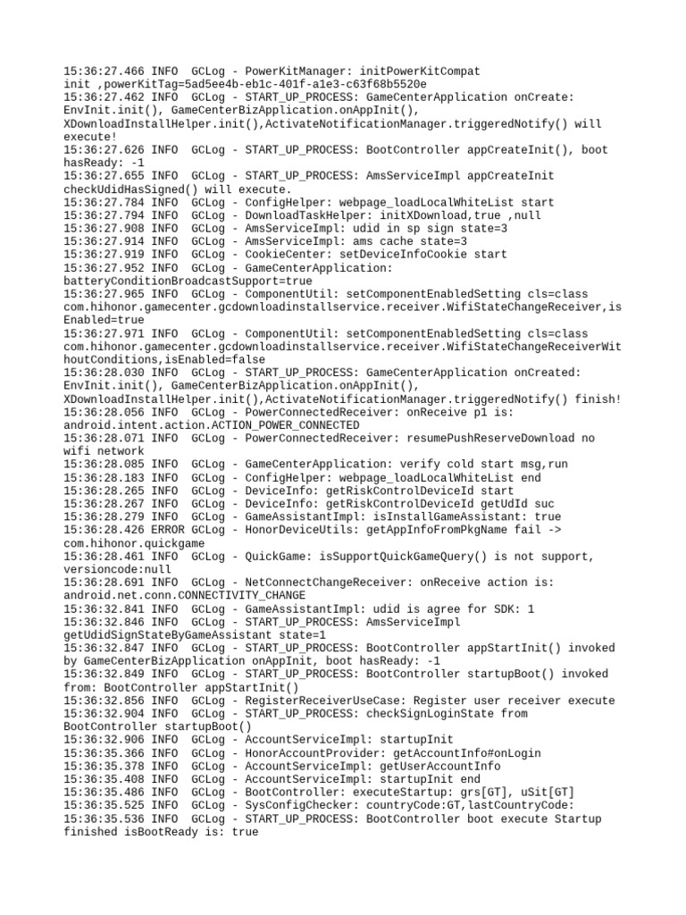 GameCenter Startup Log Analysis | PDF | Application Layer Protocols | Network Architecture