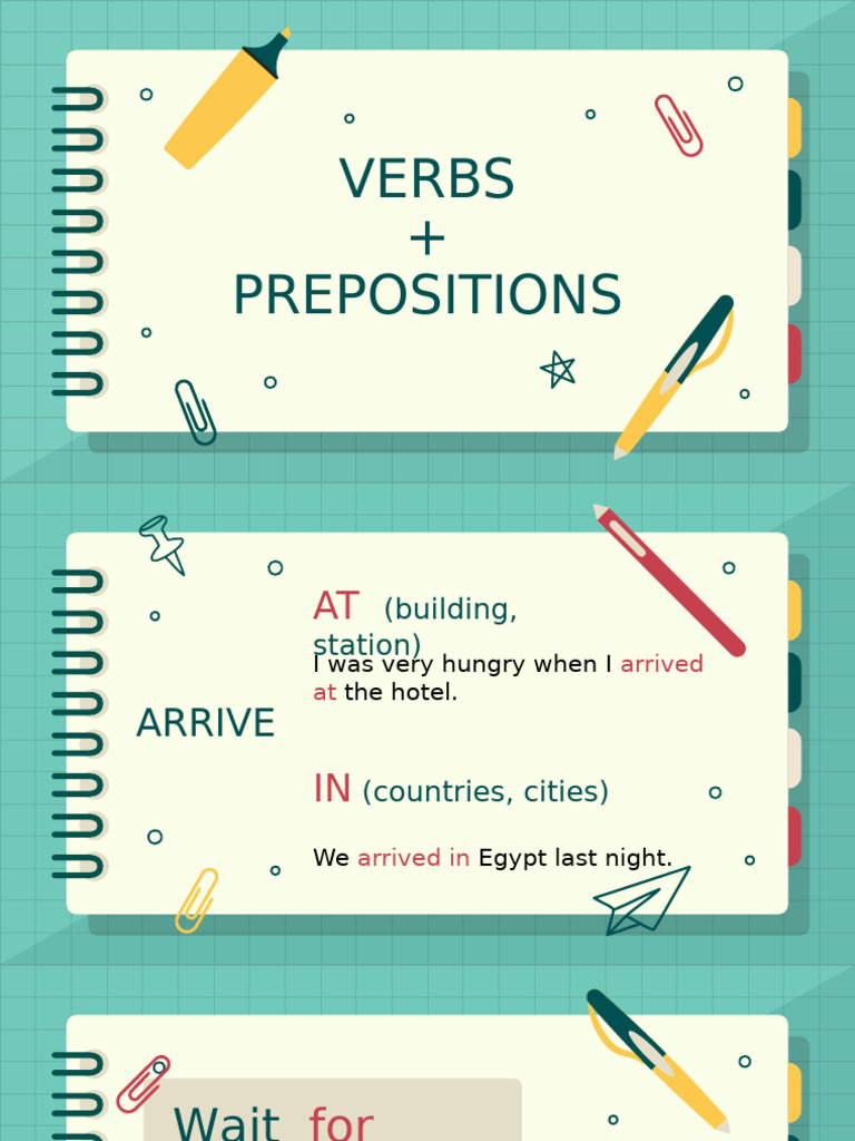 Prep-Verb Pre Int | PDF