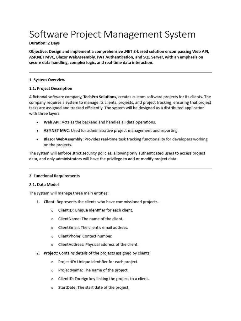Software Project Management System | PDF | Model–View–Controller | Databases