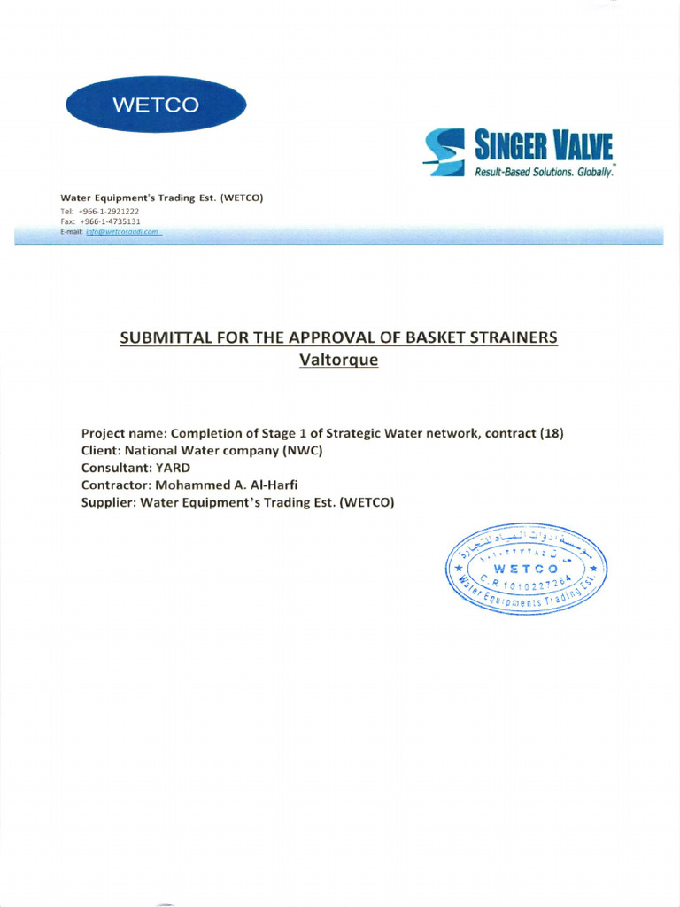 Val Torque Strainer | PDF | Mechanical Engineering