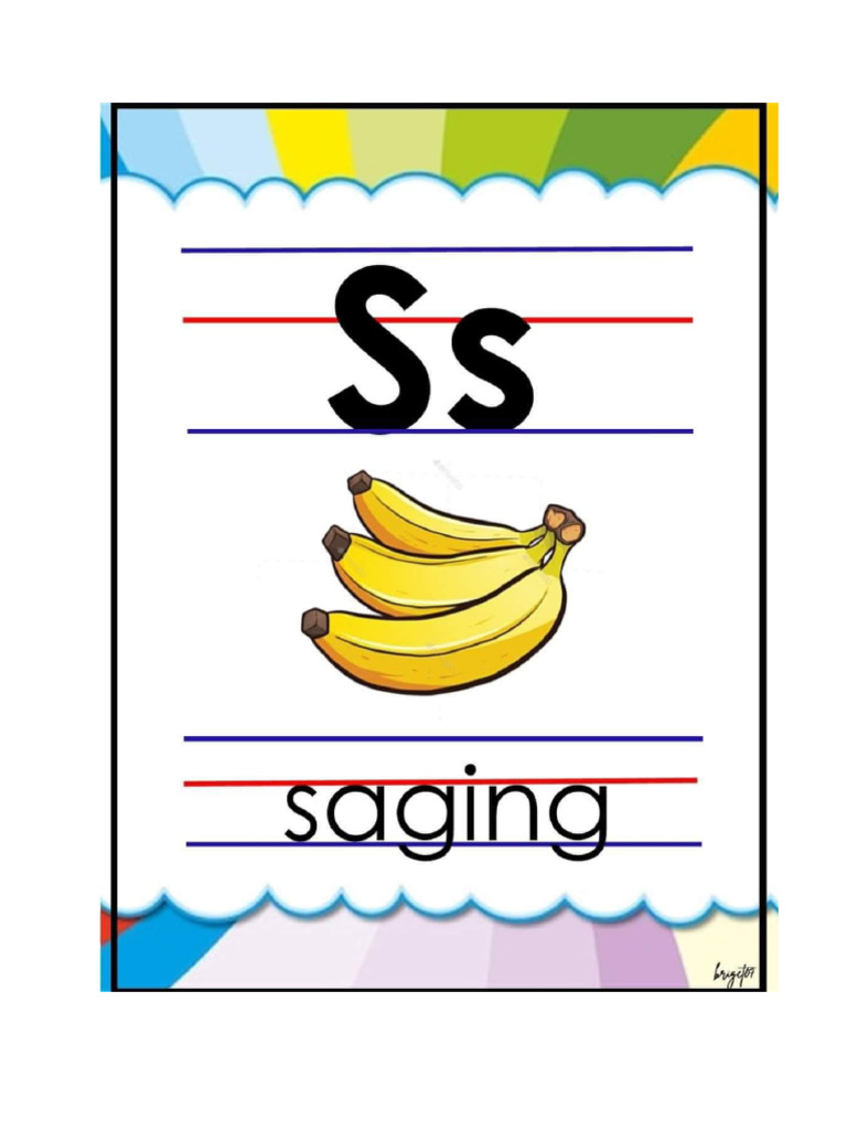 Body Parts and Letter Ss | PDF