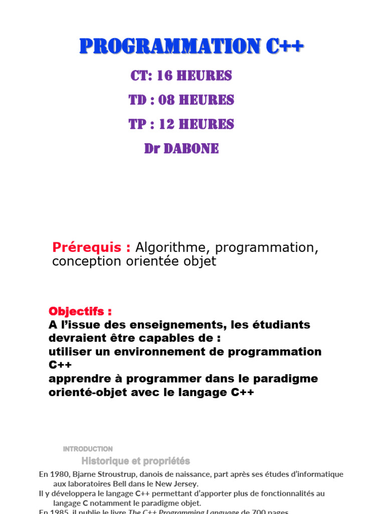 PROGRAMMATION C++-4 | PDF | C ++ | Programmation informatique