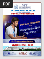 VIT Integrated M.Tech Admissions 2024-25 | PDF