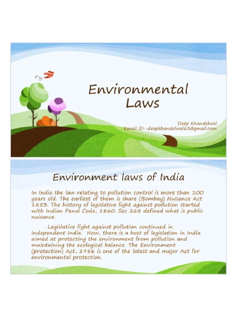 Environmental Laws | PDF