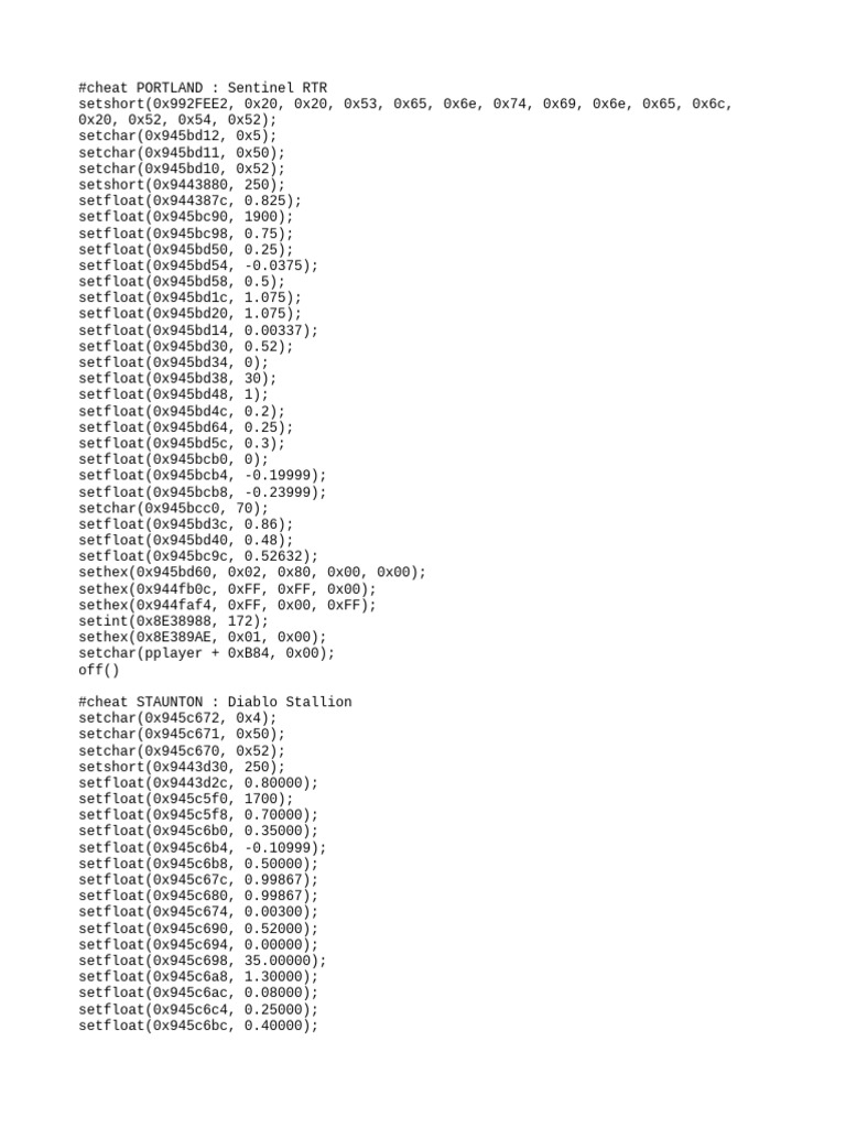 Vehicle-Spawns For Android | PDF