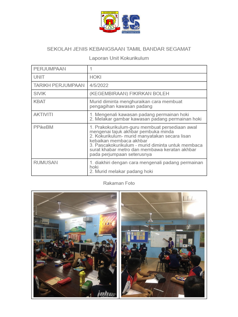 Laporan Hoki 1 | PDF