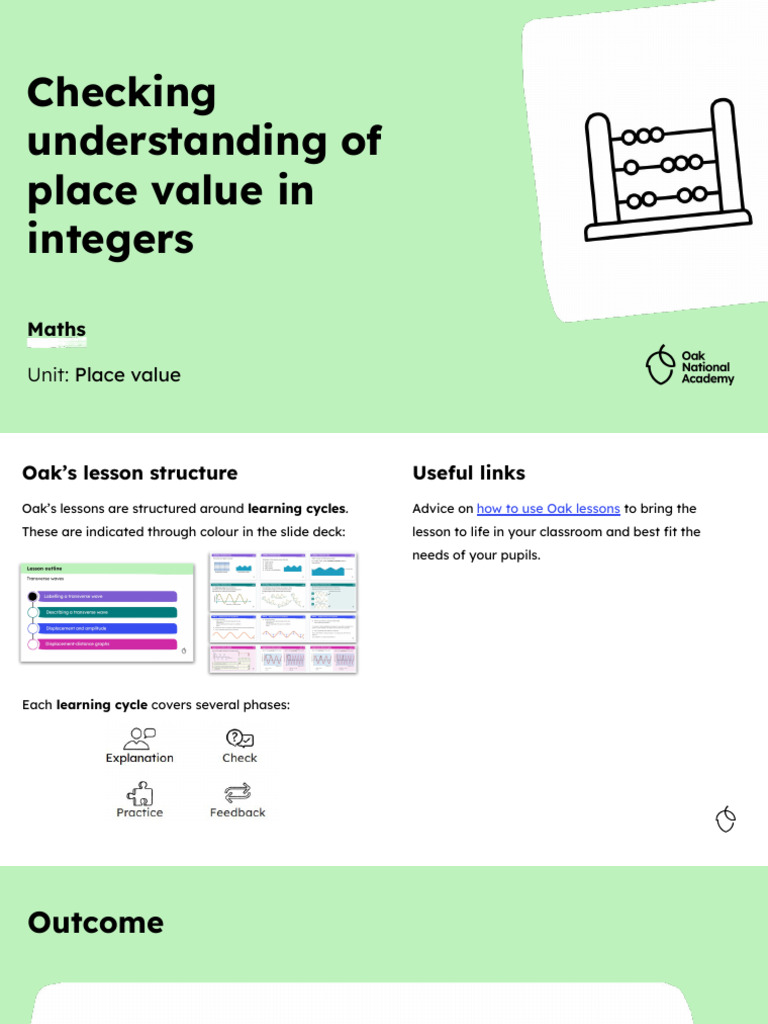 Understanding Place Value in Integers | PDF