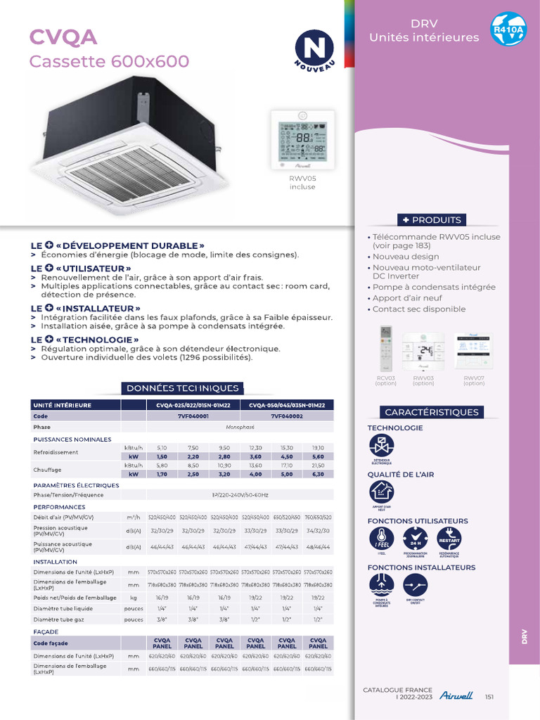 VRF Airwell - Ui Cassette | PDF