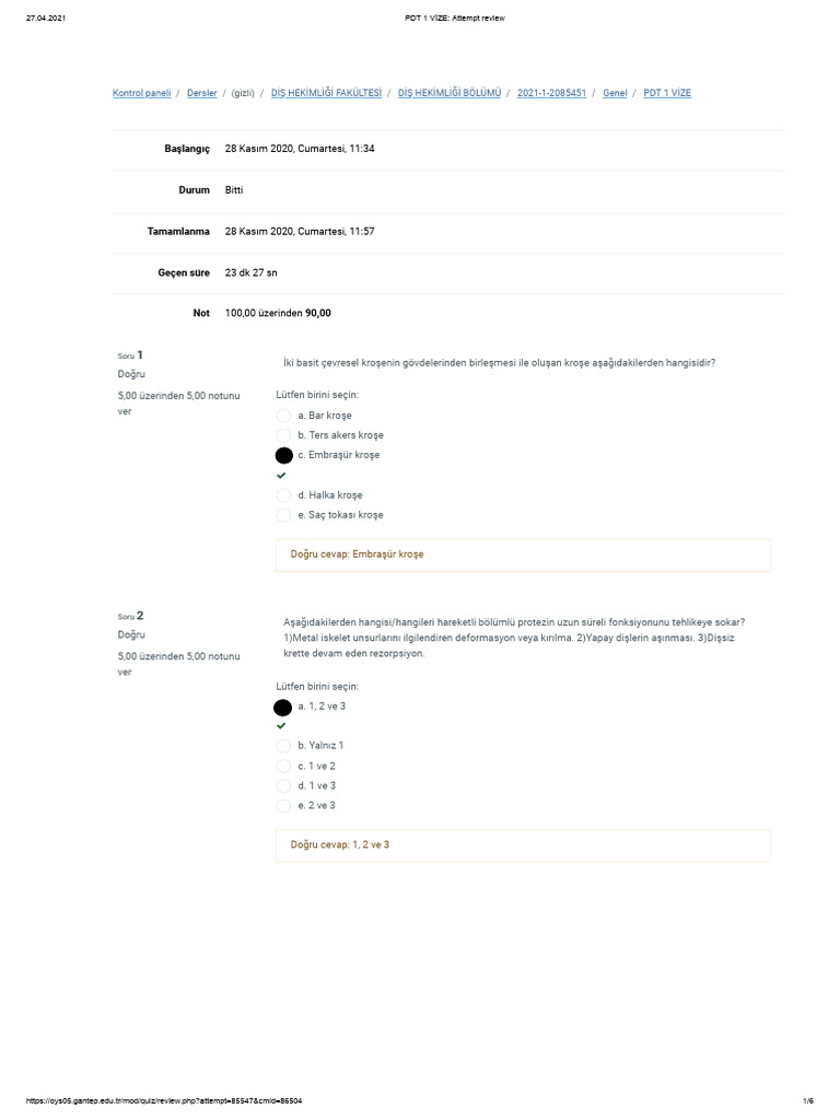 protez 1. vize 2020 | PDF