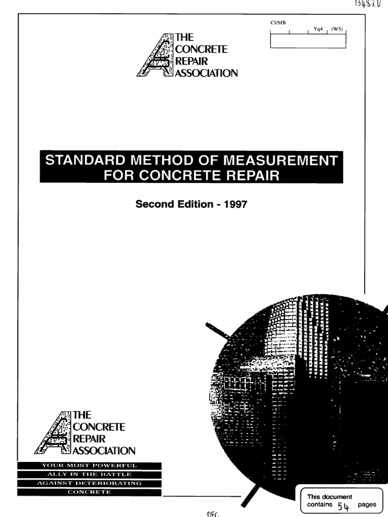 CRA-Method of Measurement for Concrete Repairs | PDF | Concrete ...