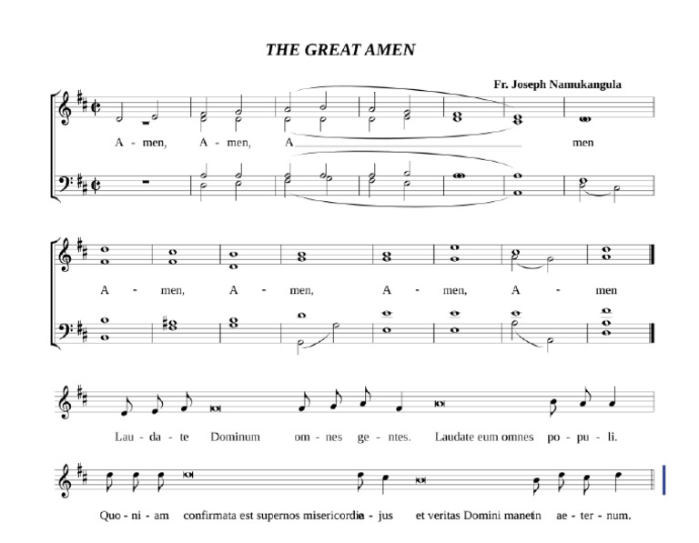 Great Amen JN | PDF