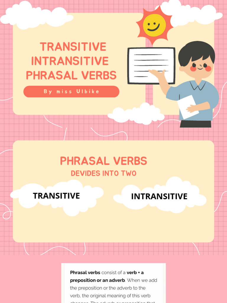 Transitive Intransitive Phrasal Verbs | PDF