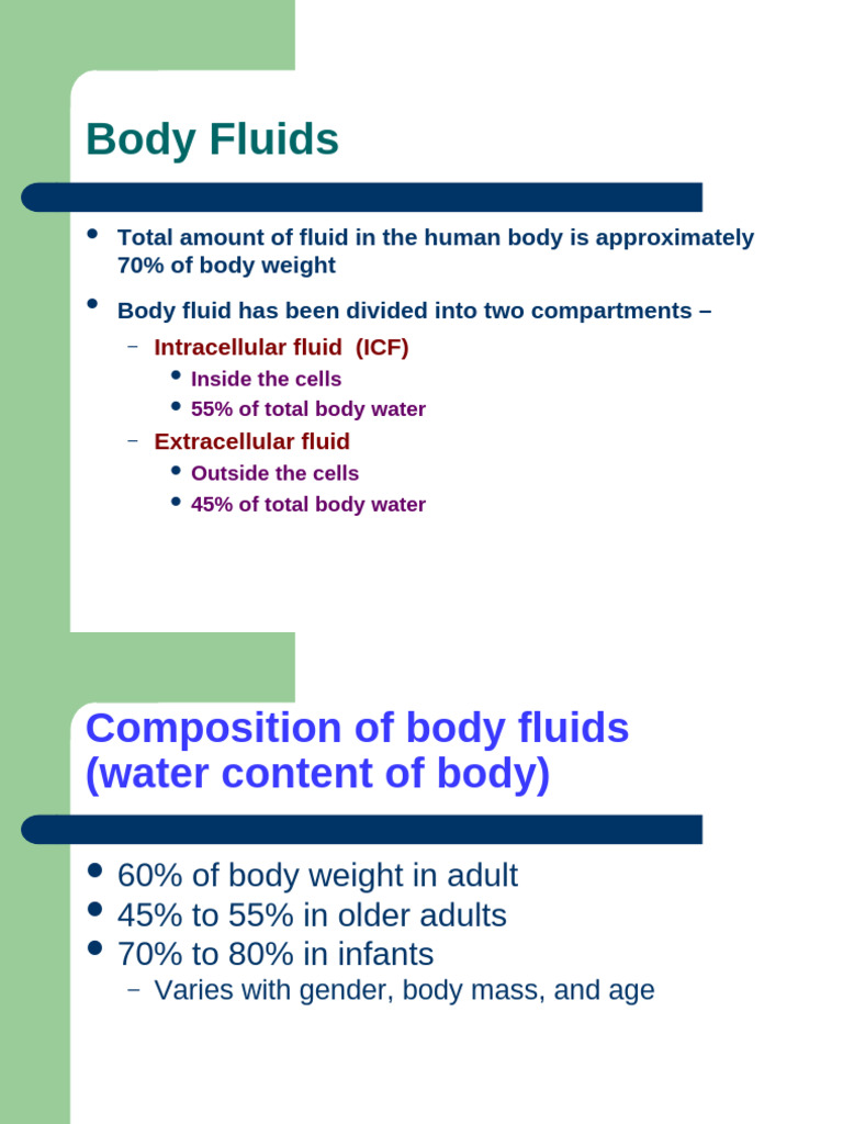 Body Fluids | PDF | Physiology