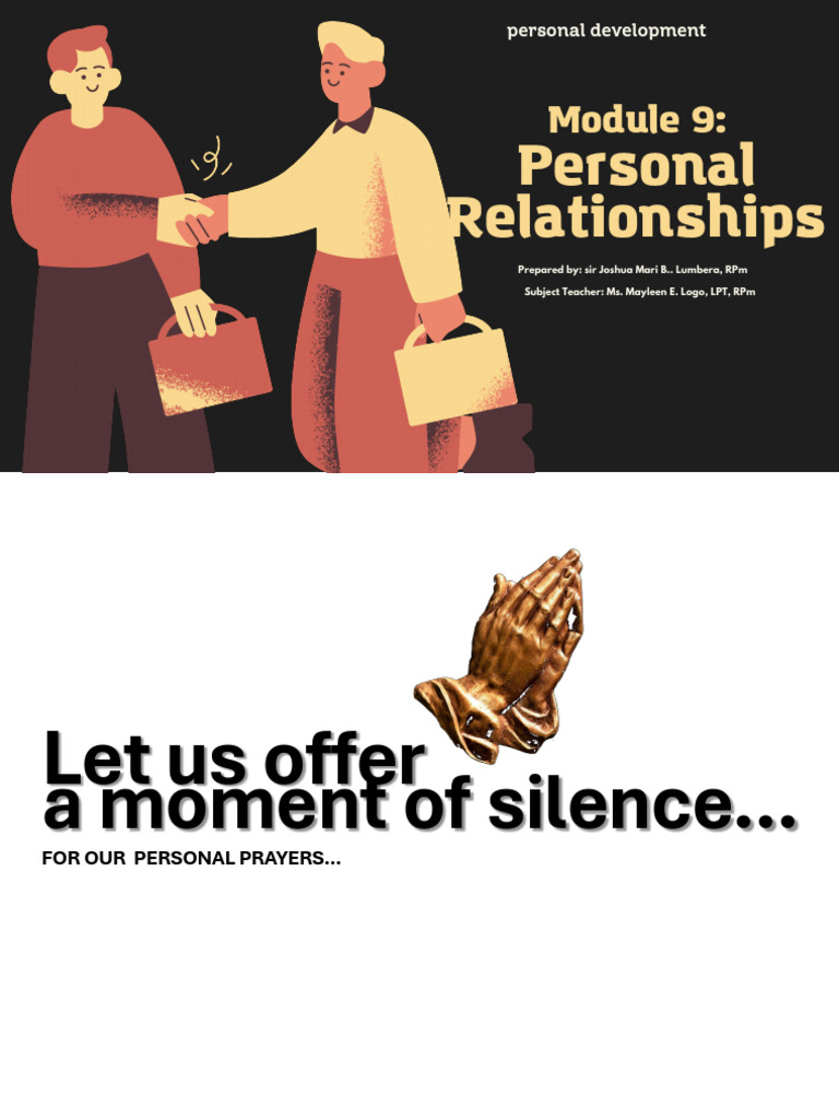 PD Module 9 Personal Relationships | PDF | Sexually Transmitted ...