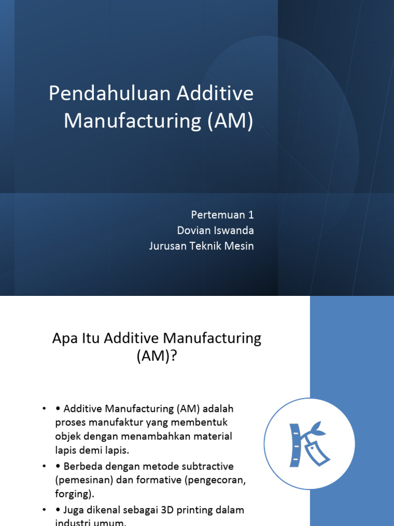 Pengenalan Additive Manufacturing (AM) | PDF