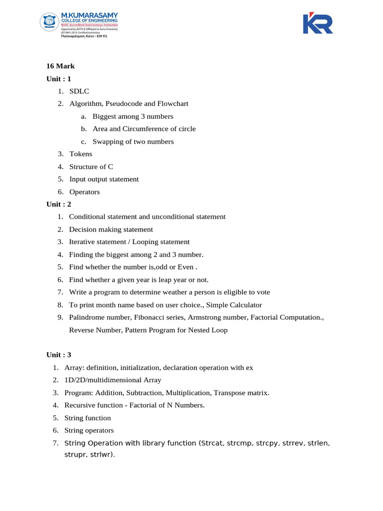 Important Question | PDF