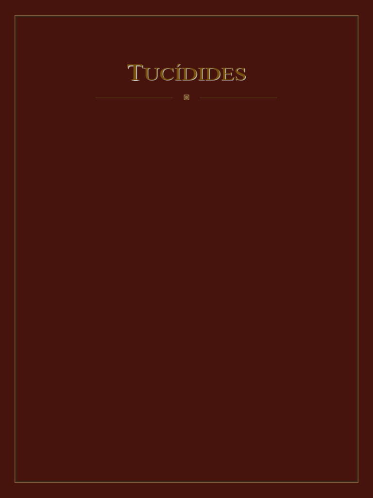 Tucidides - Guerra Del Peloponeso | PDF | Esparta | Tucídides