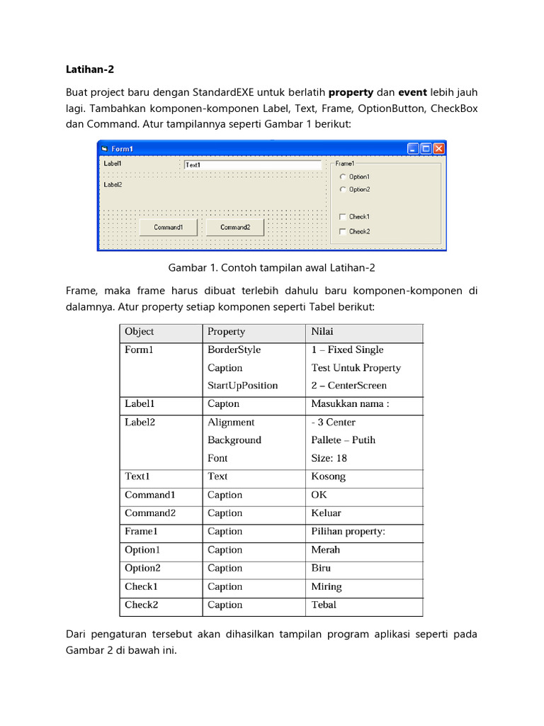 Latihan 2 Visual Basic 2025 | PDF