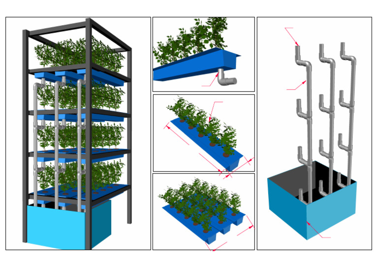 Kitchen Hydroponic System - Final Drawings-Layout3 | PDF