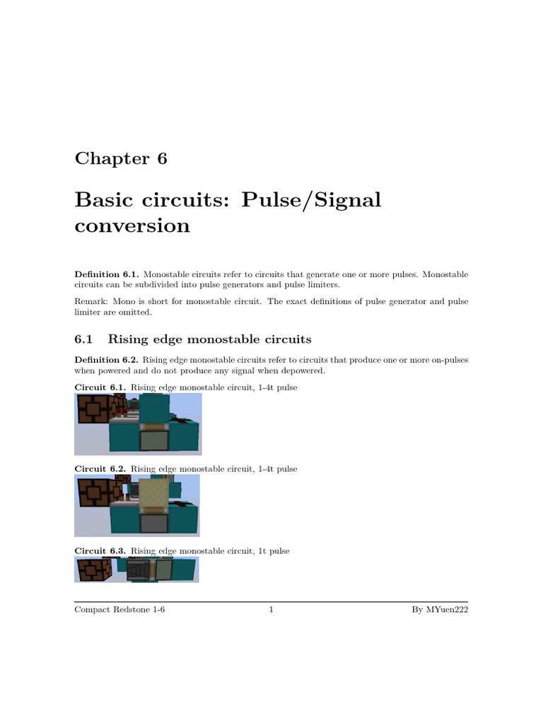 Monostable Circuits: Pulse Types Explained | PDF | Electricity ...
