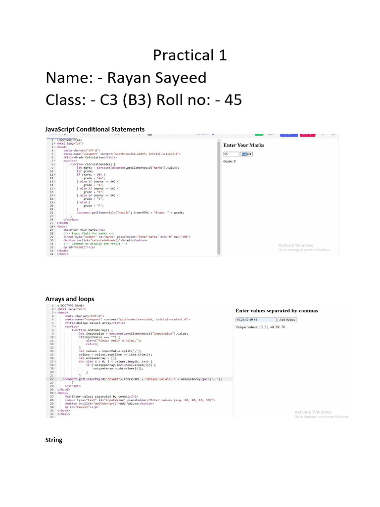 Cws Practical 1 | PDF