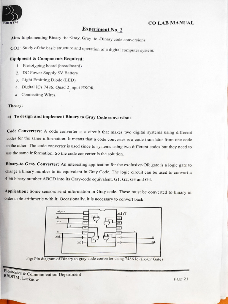 COA Experiment 2 | PDF