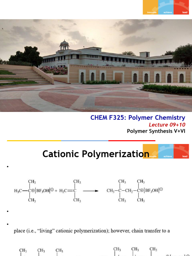 F325 - Lec09 10 - 01feb2025 | PDF | Polymerization | Polyethylene