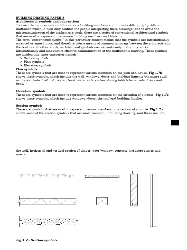 s.3 Building Drawing Paper 3 | PDF | Door | Window