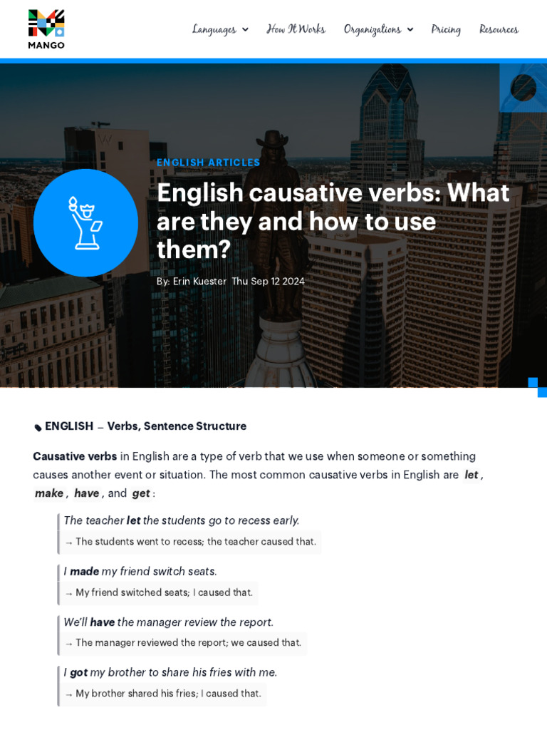 Understanding English Causative Verbs | PDF | Verb | English Language