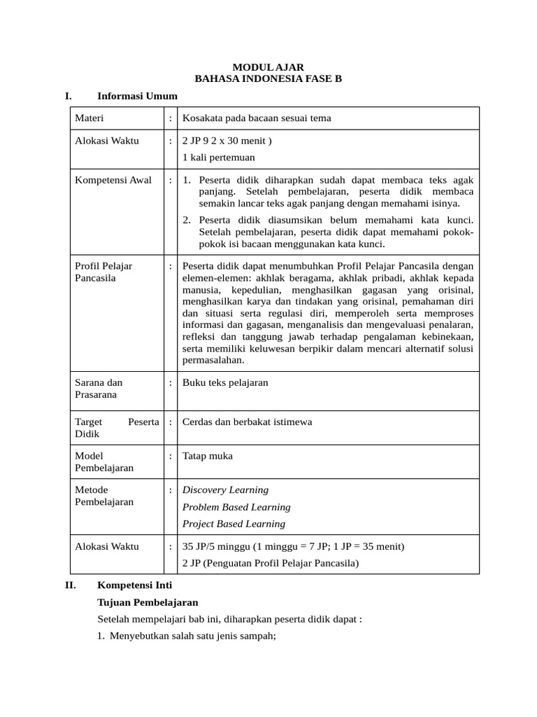 MODUL AJAR IBU DAMIARSIH | PDF