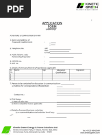 Dealership Application Form Template | PDF