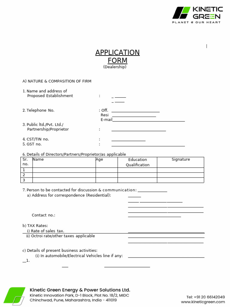 Dealership Application Guide | PDF | Economies