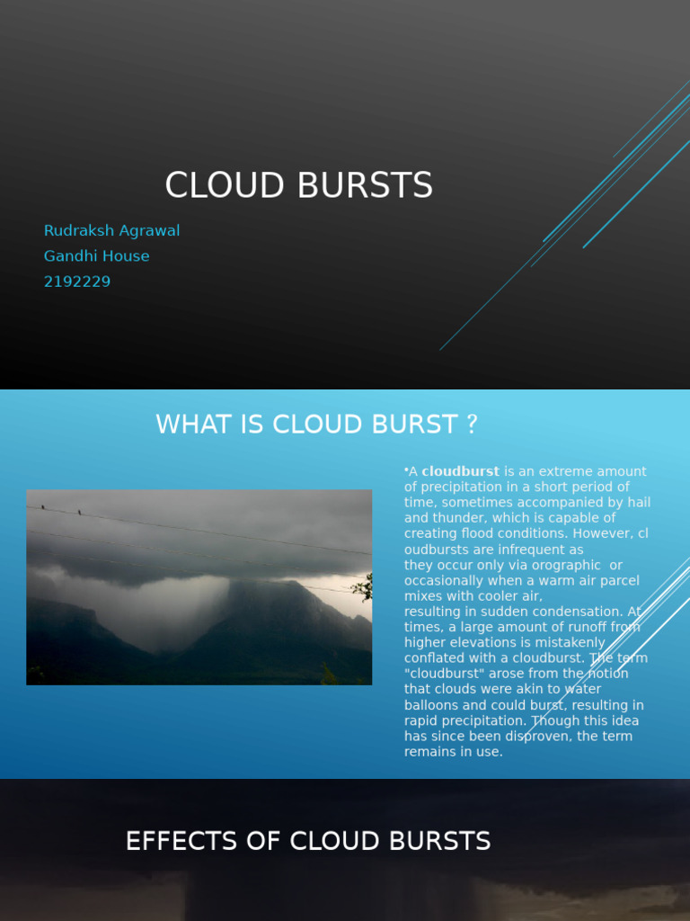 Cloud Burst | PDF