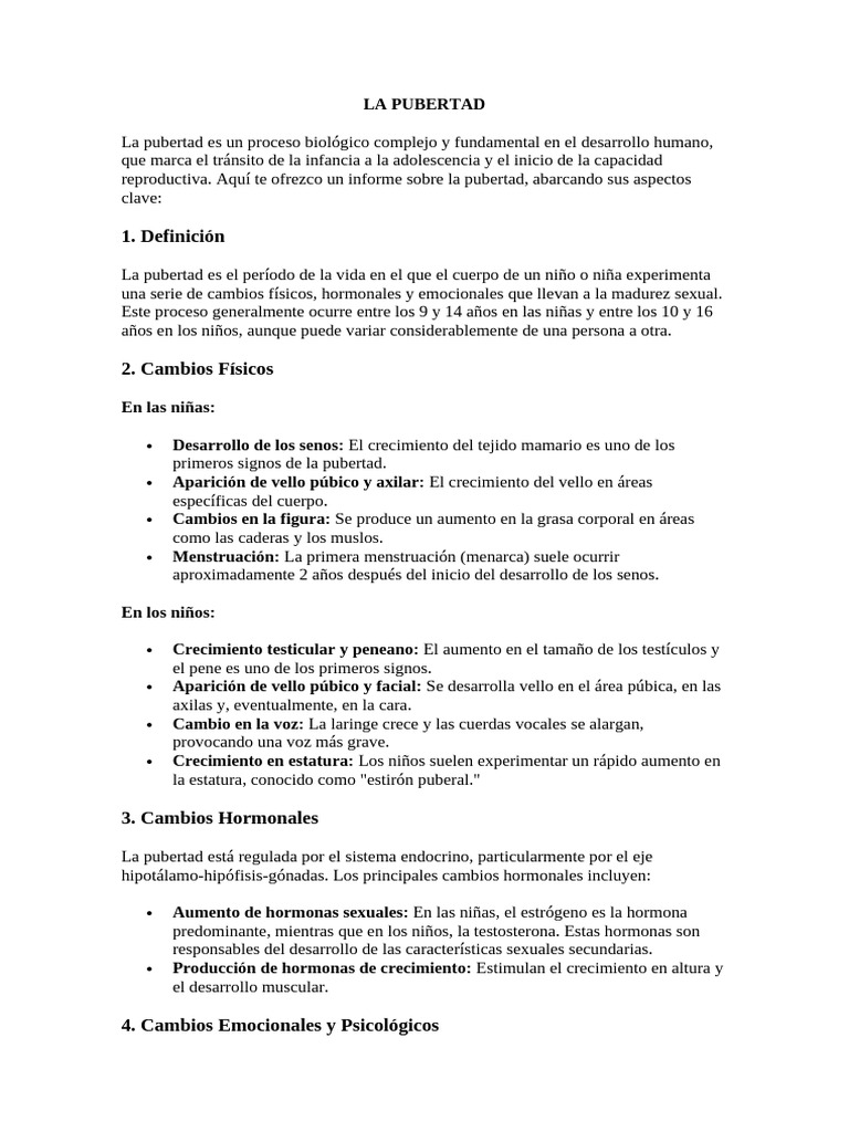 Tarea CCNN | PDF | Pubertad | Adolescencia