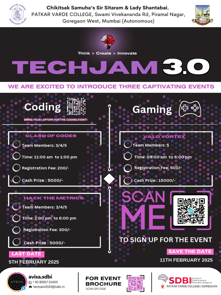 TechJam 3.0 Poster | PDF