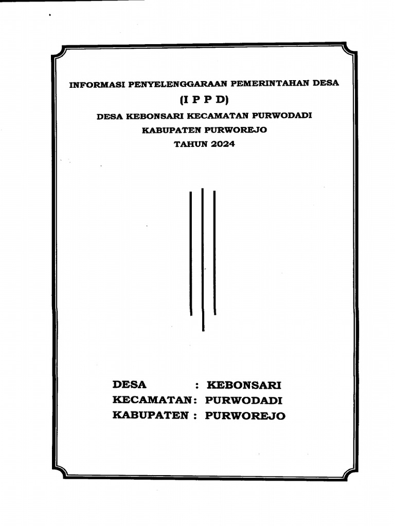5.-INFORMASI-PENYELENGGARAAN-PEMERINTAH-DESA-(IPPD)-TAHUN-2024 | PDF