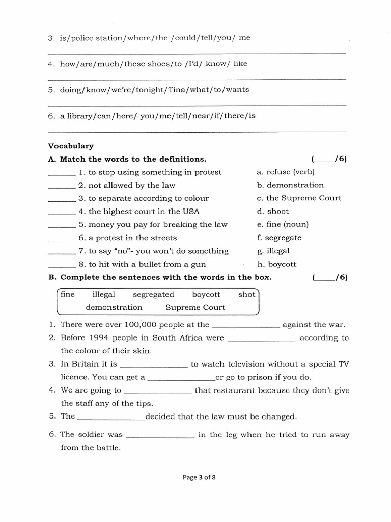 Unit-6 Worksheets - Page 3 | PDF