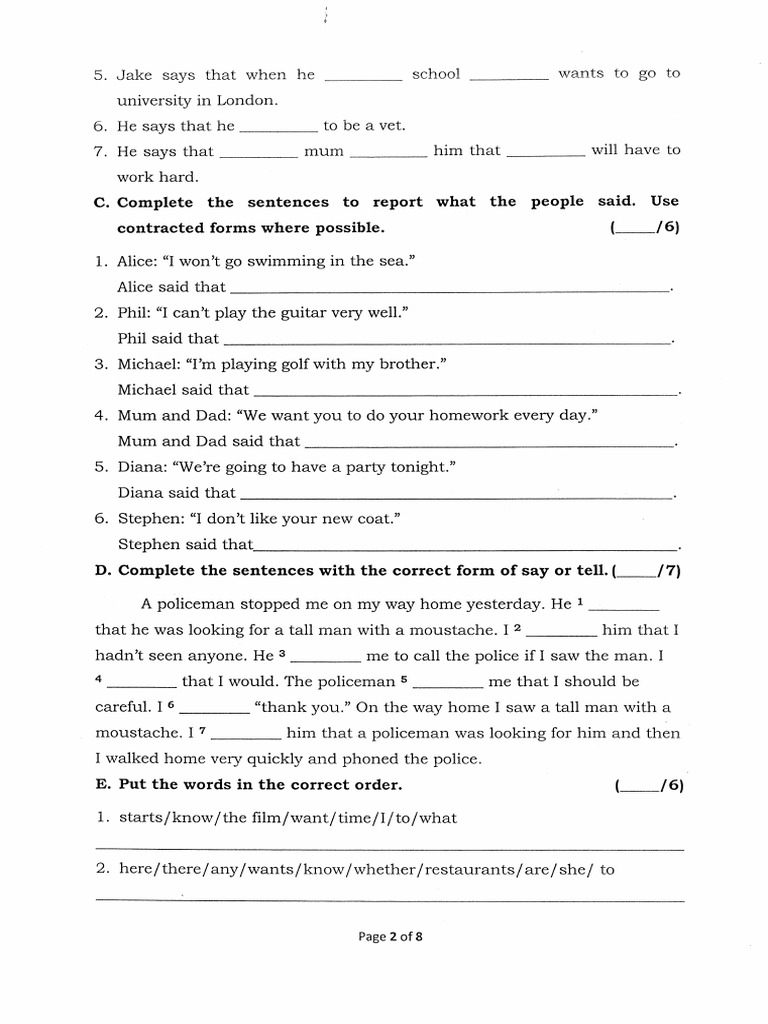 Unit-6 Worksheets - Page 2 | PDF