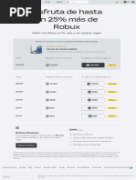 Precios de Robux en Soles Peruanos | PDF