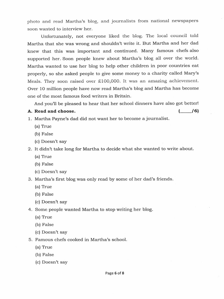 Unit-6 Worksheets - Page 6 | PDF
