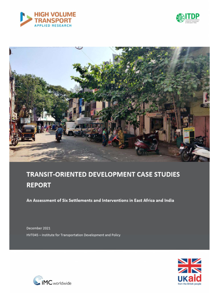 Transit Oriented Development Case Studies Report | PDF | Sustainability ...